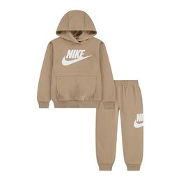 Nike Sportswear Jogginganzug 'CLUB FLEECE' Jungen Gr&ouml;&szlig;e 98 beige / wei&szlig;