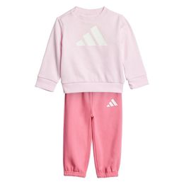 adidas Sportswear Trainingsanzug 'Essentials' Jungen Gr&ouml;&szlig;e 104 pink / rosa / hellpink / wei&szlig;