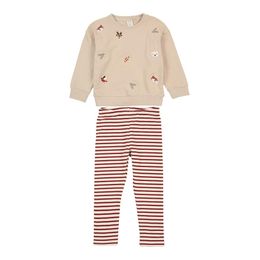Lindex Set Jungen Gr&ouml;&szlig;e 80 hellbeige / rot