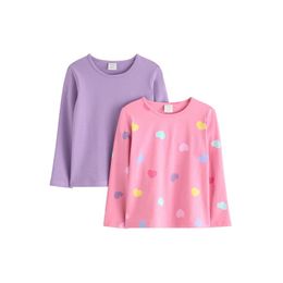 Lindex Shirt M&auml;dchen Gr&ouml;&szlig;e 104 lavendel / altrosa