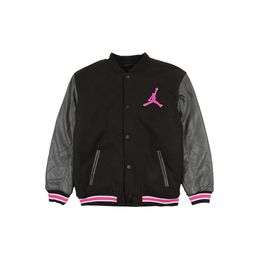 Jordan Jacke 'VARSITY' M&auml;dchen Gr&ouml;&szlig;e 140/152 grau / pink / schwarz / wei&szlig;