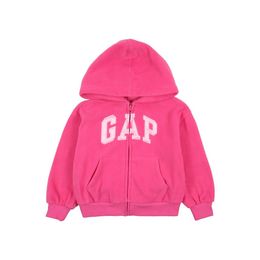 GAP Sweatjacke M&auml;dchen Gr&ouml;&szlig;e 128/134 pink / wei&szlig;