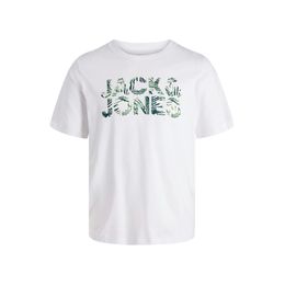 Jack & Jones Jack & Jones Junior T-Shirt 'JJEJEFF' Jungen Gr&ouml;&szlig;e 152 gr&uuml;n / limette / wei&szlig;