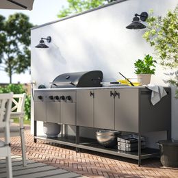 IKEA B&Aring;TSK&Auml;R Au&szlig;enk&uuml;che mit Gasgrill