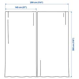 IKEA GINSTMOTT 2 Gardinenschals