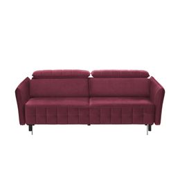 Smart Schlafsofa mit verstellbaren Kopfst&uuml;tzen Momoka rot Ma&szlig;e (cm): B: 226 H: 90 T: 104.0 Sofas > Sofas nach Material > Stoffsofas &raquo; Sofa DE