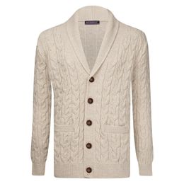 Felix Hardy Knit Cardigan male Beige size XXL