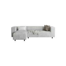 S-STYLE Ecksofa Oskar grau Ma&szlig;e (cm): B: 240 H: 65 Sofas > Sofas nach Material > Stoffsofas &raquo; Sofa DE