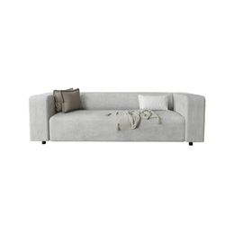 S-STYLE Einzelsofa Oskar grau Ma&szlig;e (cm): B: 175 H: 65 Sofas > Sofas nach Material > Stoffsofas &raquo; Sofa DE