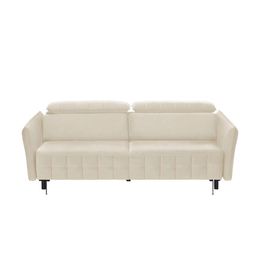 Smart Schlafsofa mit verstellbaren Kopfst&uuml;tzen Momoka beige Ma&szlig;e (cm): B: 226 H: 90 T: 104.0 Sofas > Sofas nach Material > Stoffsofas &raquo; Sofa DE