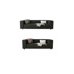 S-STYLE Polstergarnitur 3+2 Oskar schwarz Ma&szlig;e (cm): B: 175 H: 65 Sofas > Sofas nach Material > Stoffsofas &raquo; Sofa DE