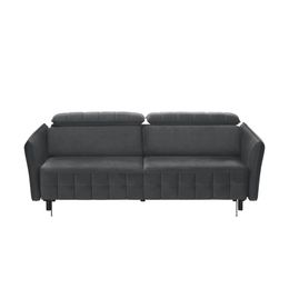 Smart Schlafsofa mit verstellbaren Kopfst&uuml;tzen Momoka schwarz Ma&szlig;e (cm): B: 226 H: 90 T: 104.0 Sofas > Sofas nach Material > Stoffsofas &raquo; Sofa DE