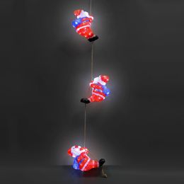 DeubaXXL DE LED Acryl Figur Weihnachtsmann Trio 107715