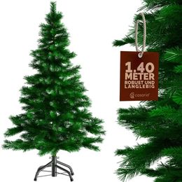 DeubaXXL DE K&uuml;nstlicher Weihnachtsbaum 140cm PE / PVC realistische Optik mit Metallst&auml;nder 107681