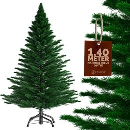 DeubaXXL DE K&uuml;nstlicher Weihnachtsbaum 140cm PE Edeltanne realistische Optik 105268