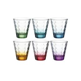Leonardo Gl&auml;serset 6er Set Optic mehrfarbig Glas Ma&szlig;e (cm): B: 8,5 H: 9,8 &raquo; M&ouml;bel Kraft