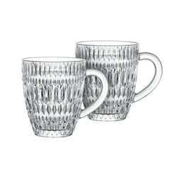 Nachtmann Kaffeebecher 2er Set Ethno Barista transparent/klar Glas Ma&szlig;e (cm): B: 11,4 H: 12,3 T: 22.8 &raquo; M&ouml;bel Kraft