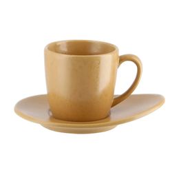Asa SELECTION Espressotasse mit Unterteller gelb Ma&szlig;e (cm): H: 5 &Oslash;: 5.5 &raquo; M&ouml;bel Kraft