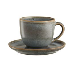 Asa SELECTION Cappuccinotasse mit Unterteller blau Ma&szlig;e (cm): H: 7,5 &Oslash;: 9.0 &raquo; M&ouml;bel Kraft
