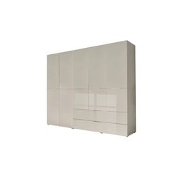 M&ouml;bel Kraft Kleiderschrank 5-t&uuml;rig beige Ma&szlig;e (cm): B: 249,6 H: 212 T: 57.0 &raquo; M&ouml;bel Kraft
