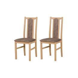 M&ouml;bel Kraft Esszimmerstuhl 2er-Set beige Ma&szlig;e (cm): B: 43 H: 94 &raquo; M&ouml;bel Kraft