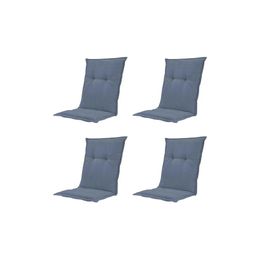 M&ouml;bel Kraft Auflage niedrig 4er-Set Basic blau Ma&szlig;e (cm): B: 50 H: 6 &raquo; M&ouml;bel Kraft