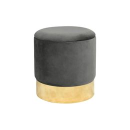 M&ouml;bel Kraft Pouf mit Stauraum grau Ma&szlig;e (cm): H: 40 &Oslash;: 39.0 &raquo; M&ouml;bel Kraft