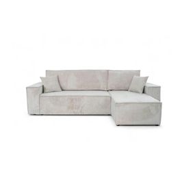 Ecksofa mit Schlaffunktion Carl beige Ma&szlig;e (cm): B: 244 H: 82 Sofas > Sofas nach Material > Stoffsofas &raquo; Sofa DE