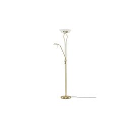 KHG LED-Deckenfluter 2-flammig messing-matt gold Ma&szlig;e (cm): H: 180 &Oslash;: 32.0 &raquo; M&ouml;bel Kraft