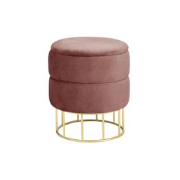 M&ouml;bel Kraft Pouf mit Stauraum rosa/pink &Oslash;: 37.0 &raquo; M&ouml;bel Kraft