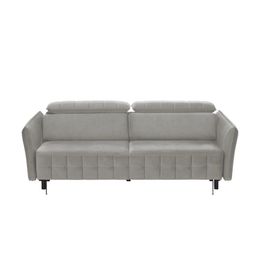 Smart Schlafsofa mit verstellbaren Kopfst&uuml;tzen Momoka grau Ma&szlig;e (cm): B: 226 H: 90 T: 104.0 Sofas > Sofas nach Material > Stoffsofas &raquo; Sofa DE
