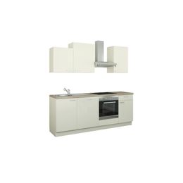 CUBO15 K&uuml;chenzeile mit Elektroger&auml;ten creme Ma&szlig;e (cm): B: 220 &raquo; M&ouml;bel Kraft