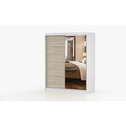 M&ouml;bel Kraft Schwebet&uuml;renschrank 2-t&uuml;rig wei&szlig; Ma&szlig;e (cm): B: 160 H: 195 &raquo; M&ouml;bel Kraft