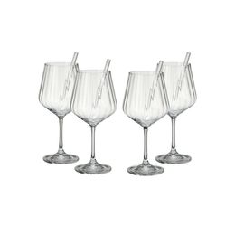 Nachtmann Gin & Tonic Gl&auml;ser mit Glastrinkhalmen 4er Set Tastes Good transparent/klar Glas &raquo; M&ouml;bel Kraft