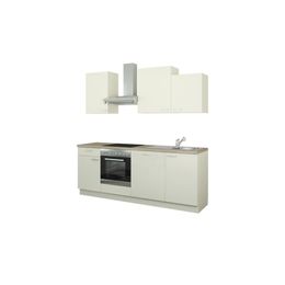 CUBO15 K&uuml;chenzeile mit Elektroger&auml;ten creme Ma&szlig;e (cm): B: 220 &raquo; M&ouml;bel Kraft