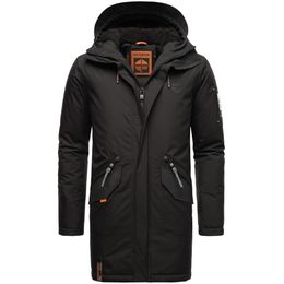 STONE HARBOUR Jacke 'Ragaan' Herren Gr&ouml;&szlig;e L grau / neonorange / schwarz