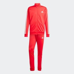 adidas Sportswear Trainingsanzug 'Dayready' Herren Gr&ouml;&szlig;e S rot / wei&szlig;
