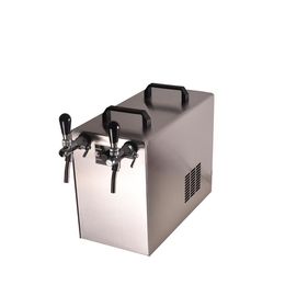 ich-zapfe Komplett Set - Zapfanlage STREAM 50 Bierkoffer, Bierzapfanlage, Durchlaufk&uuml;hler 2-leitig Trockenk&uuml;hler, bis zu 55 Liter/h - BLACK EDITION