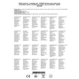 ich-zapfe Komplett Set - Zapfanlage STREAM 50 Bierkoffer, Bierzapfanlage, Durchlaufk&uuml;hler 2-leitig Trockenk&uuml;hler, bis zu 55 Liter/h - BLACK EDITION