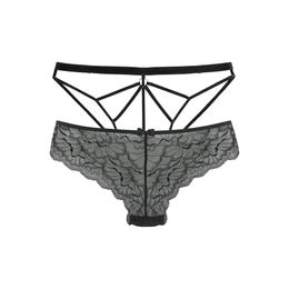 Petite Fleur Gold String Damen Gr&ouml;&szlig;e XS schwarz