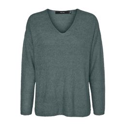 V&eacute;ro Moda VERO MODA Pullover 'Lefile' Damen Gr&ouml;&szlig;e L dunkelgr&uuml;n