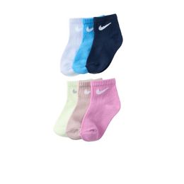 Nike Sportswear Socken 'SWOOSH' M&auml;dchen Gr&ouml;&szlig;e 18.5/27 navy / pastellblau / hellblau / hellgr&uuml;n / pink / altrosa