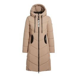 Khujo Wintermantel 'Aribay4 Light-YM' Damen Gr&ouml;&szlig;e XXL beige / schwarz