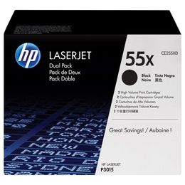 HP Laserjet Toner Doppelpack CE255XD black - reduziert
