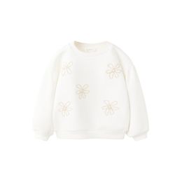 Mango Kids Sweatshirt 'FLOR' girl White size 18-24