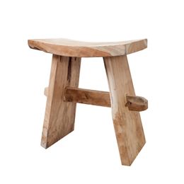 Riess Ambiente riess-ambiente Sitzhocker ZEN - 40cm Teakholz Beistelltisch massiv