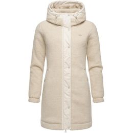 Ragwear Fleece Jacket 'Cousy' female Beige size XXL