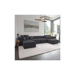 Home Deluxe Modulares Sofa VERONA XXL Anthrazit - versch. Ausf&uuml;hrungen