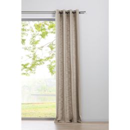 ONDECO &Ouml;senschal Blickdicht Schals Gardinen &Ouml;se &Ouml;sengadine Vorh&auml;nge 1er Set Farbe: Beige, Gr&ouml;&szlig;e: 135x245 cm