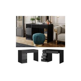 VICCO Schminktisch Omira Schwarz 120 cm ohne Spiegel